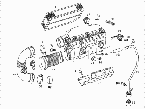 ML270 A6120940808 Turbo Pipe | Classifieds - Wanted | MBClub UK ...